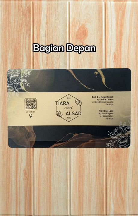 Undangan Nikah Custom Pake Foto isi 100 pcs Undangan Pernikahan isi 100 ...