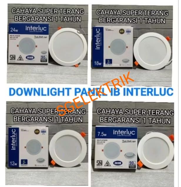 lampu downlight/LED panel IB interluc | Lazada Indonesia