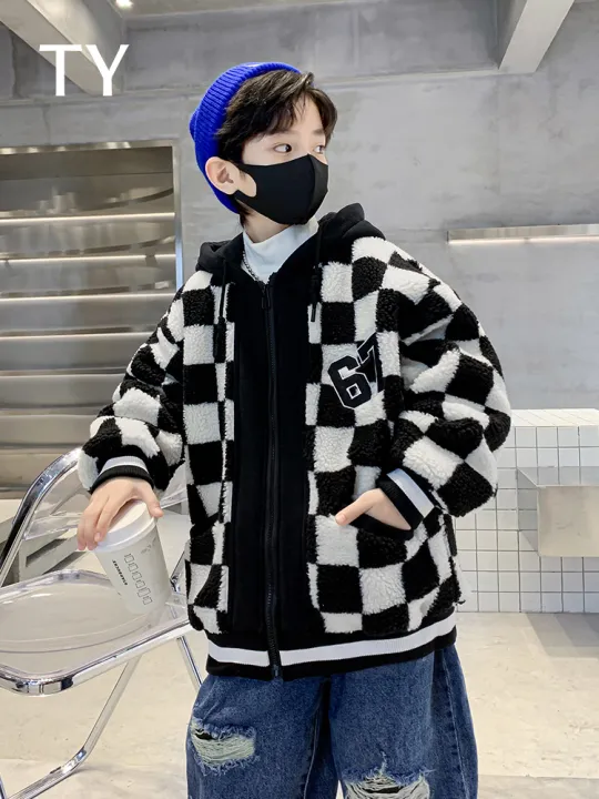 TONGGENI | เสื้อโค้ตขนแกะพร้อมซับนุ่ม | Lazada.co.th