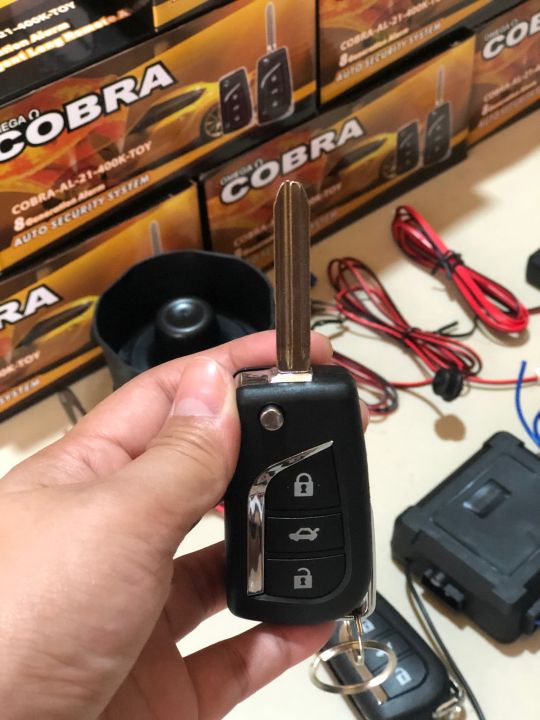 Cobra Toyota Vios Altis Innova Hiace Yaris Alarm Flip Key KeyLess ...