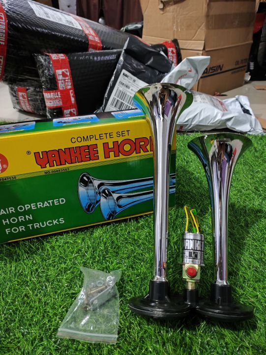 Air horn Assembly (Yankee 2 trumpet) perfect for Buses/Trucks/Jeeps 24V | Lazada PH