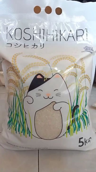 Beras Jepang / Japonica RIce Koshihikari Kemasan 5KG Asli Original ...