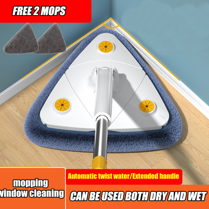 360° Rotatable Mop with squeezer heavy duty for floor Free Hand Self ...