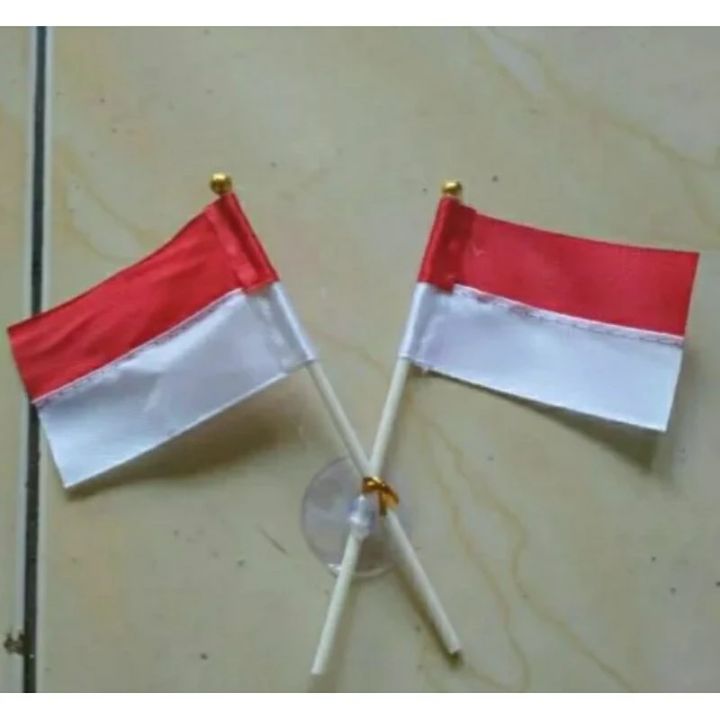 bendera ceplok / bendera tempel kaca mobil / bendera indonesia ...
