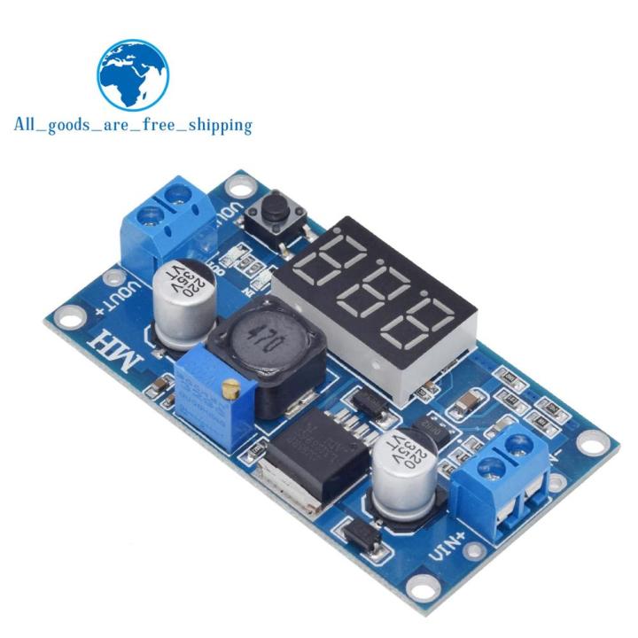 TZT LM2596 BUCK 3A DC-DC Voltage Adjustable Step-Down Power Module + Blue LED Voltmeter | Lazada