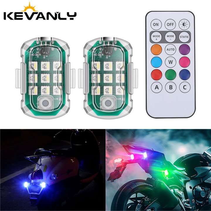 Motorcycle LED Aircraft Strobe Lights Drone Anti-collision Warning Lamp Flash Indicator With ...