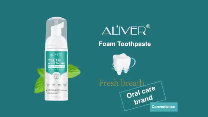 ALIVER Teeth Whitening Toothpaste, Hunmui Toothpaste Cleansing Mousse ...