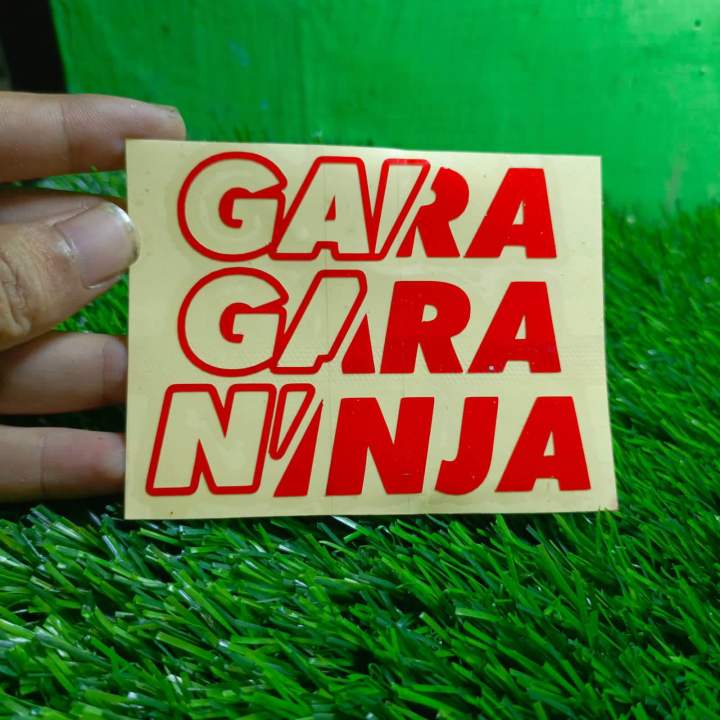 Stiker cutting gara gara ninja sticker motor cutting kekinian | Lazada ...