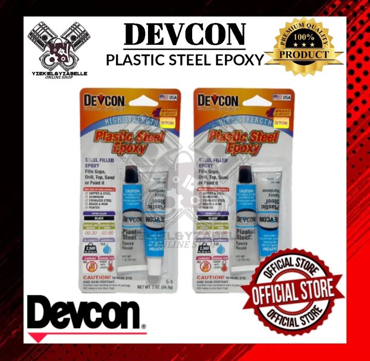 DEVCON PLASTIC STEEL EPOXY 20GRAMS(S-520) & 56.8GRAMS(S-5) "DEVCON BRAND ITW Performance ...