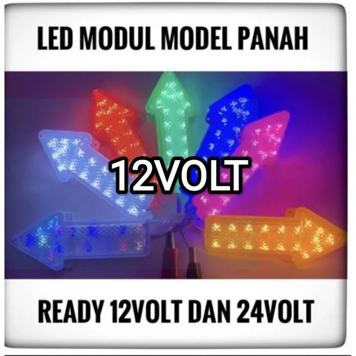 (HARGA SATUAN) 12Volt - Led Modul Model Panah Lampu Sein Tambahan ...