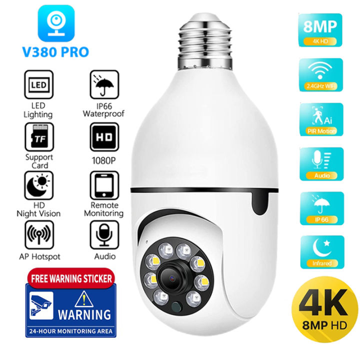V380 PRO CCTV Camera Connect Cellphone Automatic Tracking Smart Home ...