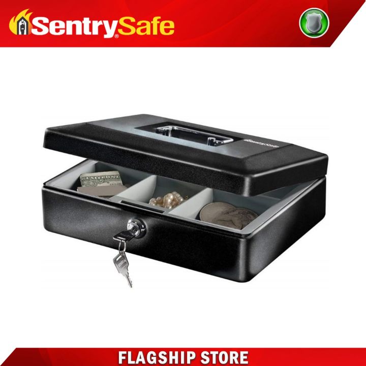SENTRY SAFE CB-10 Security Protection Small 10-inch Cash Vault Box with ...