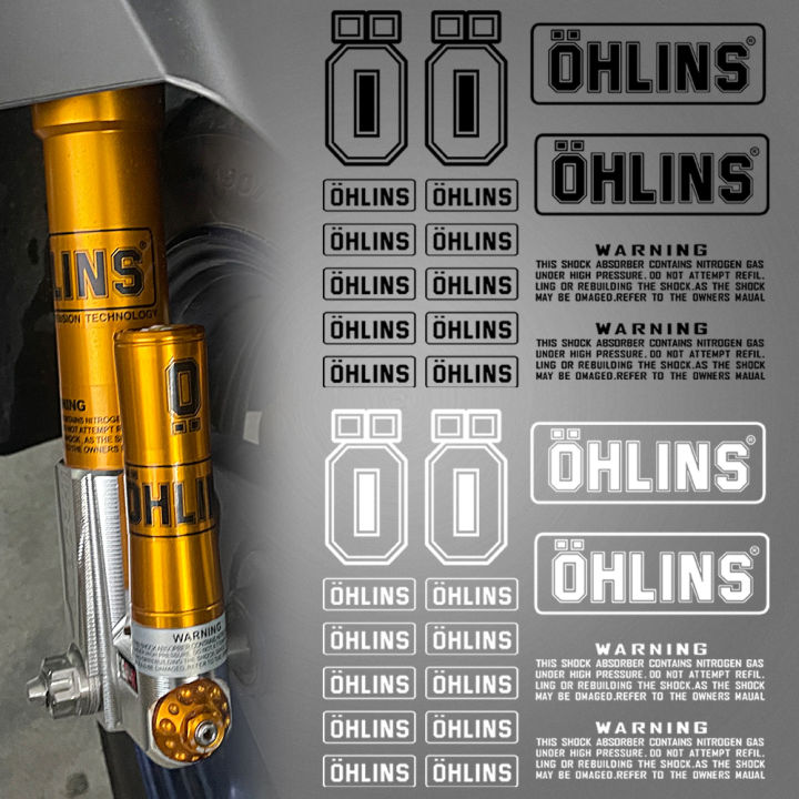 For OHLINS Shock Absorber Modified Sticker Motorcycle Motorcycle ...