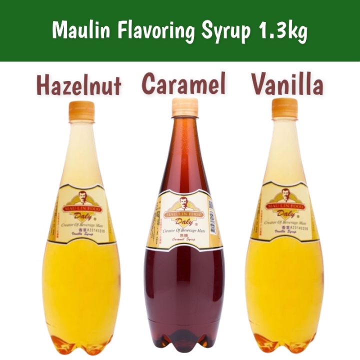 Maulin Syrup For Milk Tea, Coffee, Frappe, 1.3kg Vanilla / Caramel ...