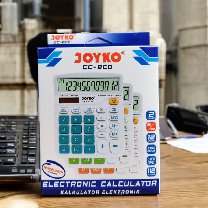Kalkulator Joyko 12 Digit / Calculator 12 Digits Check Correct Joyko ...