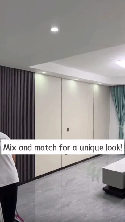 Bamboo Fiber Fluted Panel Wooden Fluted Panel PVC Fluted Panel Wall ...