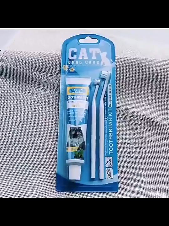 Pets Complete Care Kitty Dental Kit,Cat Toothpaste And Toothbrush For ...