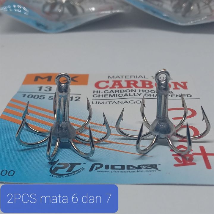 2PCS Garong Baronang Premium mata 6&7 MIX CARBON | Lazada Indonesia