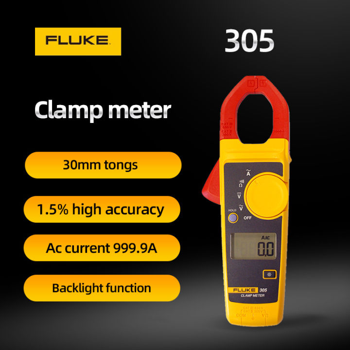 【100% Genuine】Fluke 302+ 303 305 Digital Current Clamp Meter Pliers ...