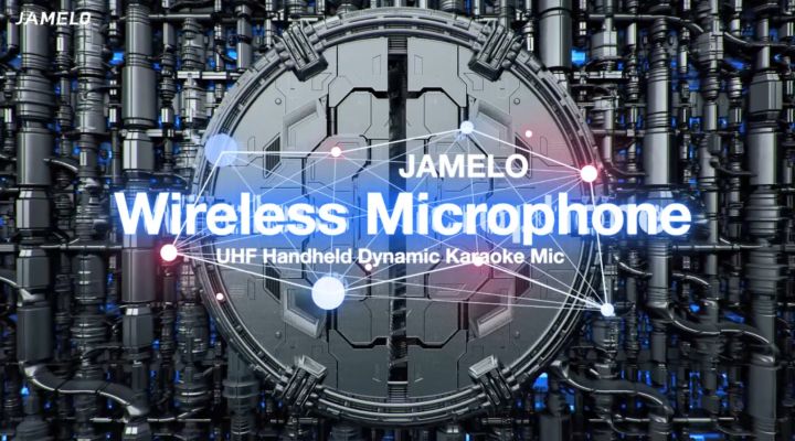 JAMELO 2 PCS Wireless Microphone UHF Dual Cordless Professional ...