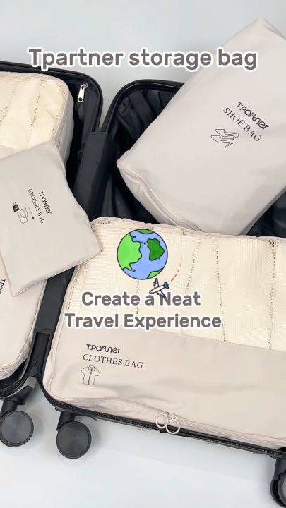 T.Partner Travel Storage Set Luggage Maleta Packing Organizer Storage ...