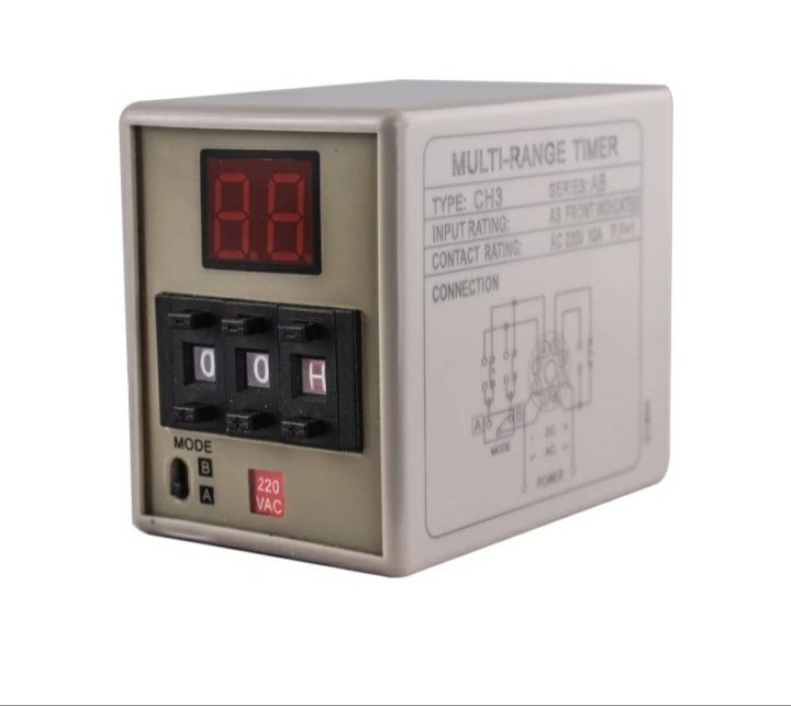 CH3 CH3-AB 10A 220V Timer Delay Relay 0.01s-990h ราคาต่อชิ้น | Lazada.co.th