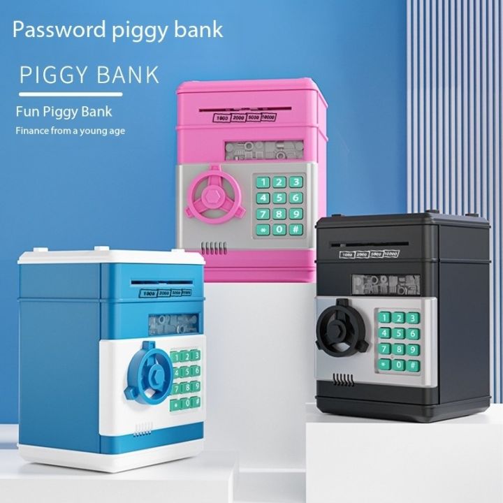 2024 New Cartoon Password Box Money Deposit Box ATM Machine Safe ...