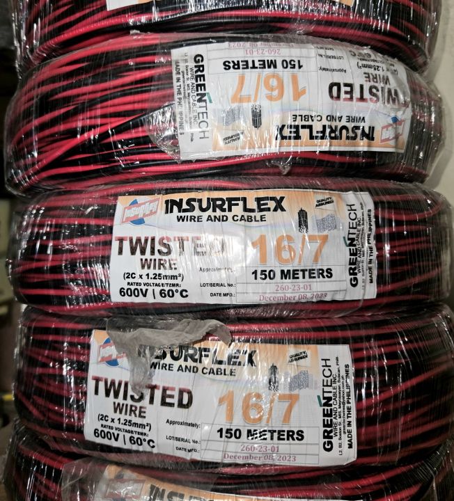 Insurflex TF Wire 16/7 (1.25mm²) (1 Roll) Twisted Wire #16 Electrical ...
