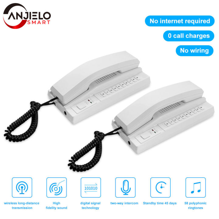 Anjielosmart Wireless Intercom System - Supports multiple users to make ...