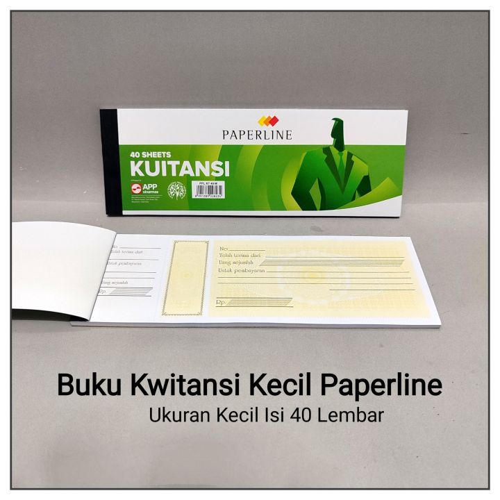 Buku Kwitansi Kecil Paperline 40 Lembar (Paket 1 Dan 3 Pcs) | Lazada ...