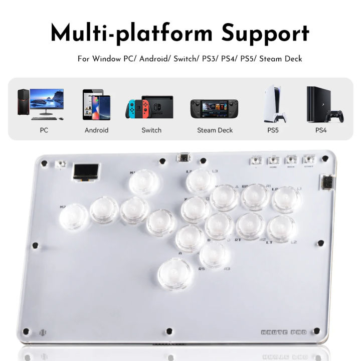 Haute42 R16 Joystick Arcade Hitbox Controller Button Rim leverless ...