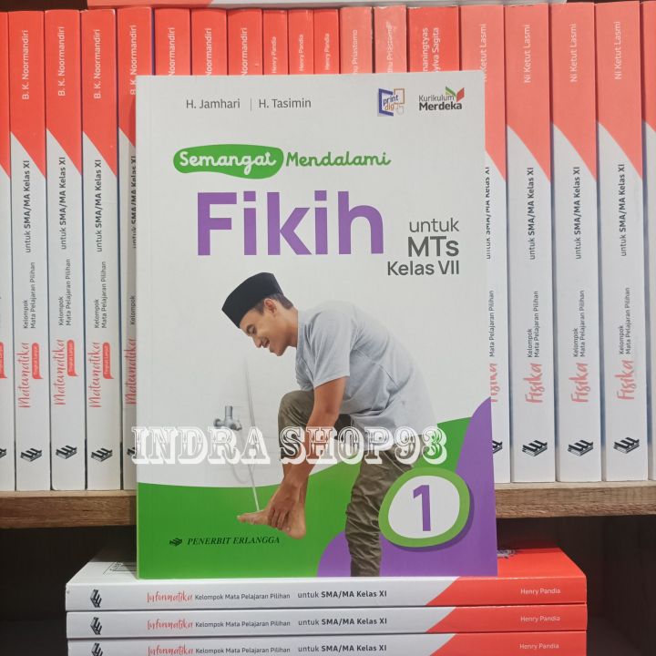 Buku Fikih Kelas 1/VII 7 MTs Kurikulum Merdeka Erlangga | Lazada Indonesia