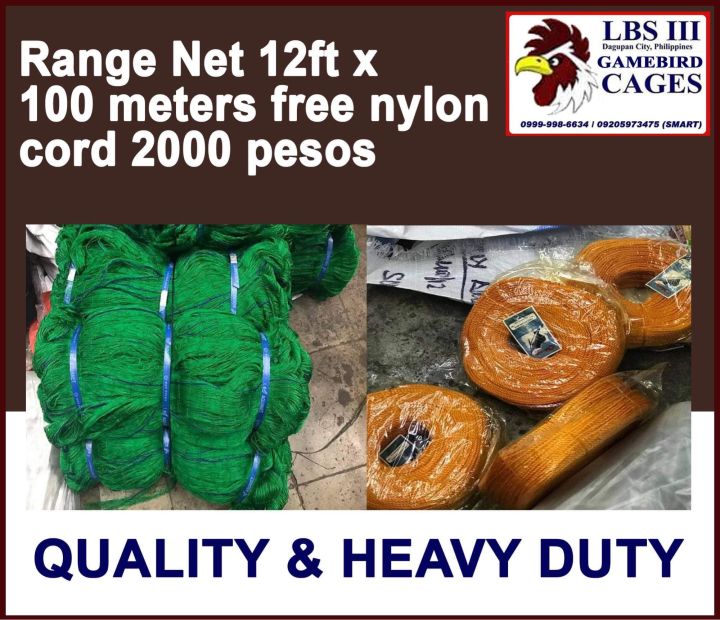 Range Net 12ft by 100 meters free cord nylon | Lazada PH