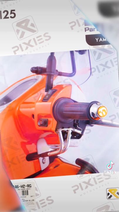 BKFF6246M2BL YAMAHA FAZZIO 125 ACCESSORIES HANDLEBAR BAR END CAPS ...