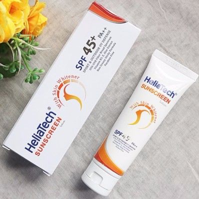 heliatech sunscreen 45+ lotion / sunblock kekinian | Lazada Indonesia