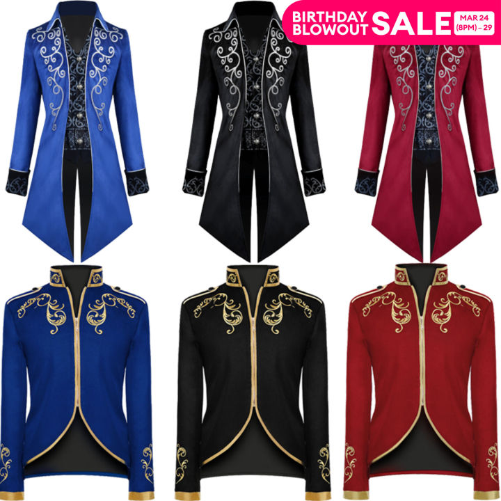 Medieval Punk Halloween Stage Costume Adult Renaissance Clothing ...