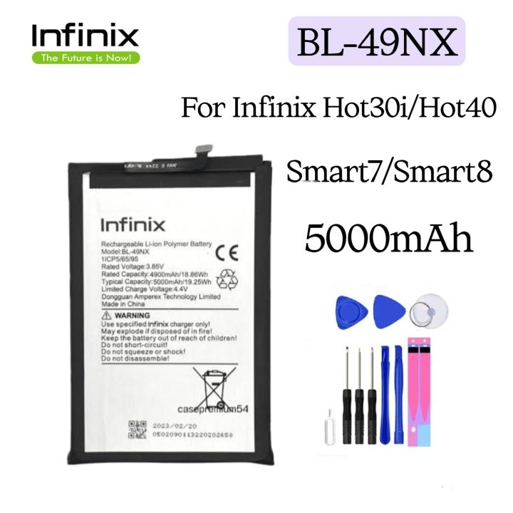 แบตเตอรี่ infinix Smart 7 / Smart 8 / X6515 ,VX6525 Battery BL-49NX ...