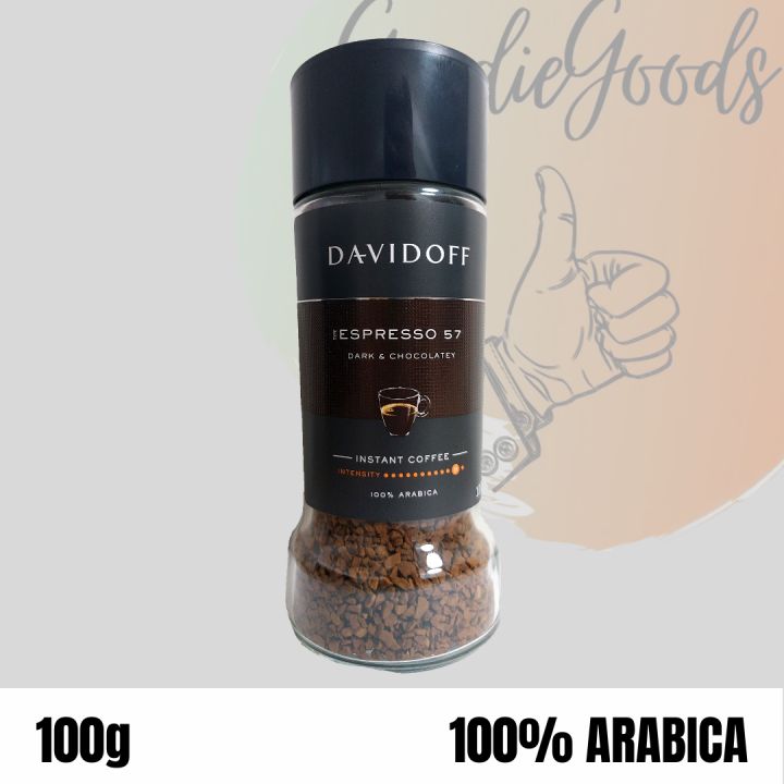 Davidoff Espresso 57 Dark & Chocolatey Instant Coffee 100% Arabica 100g ...