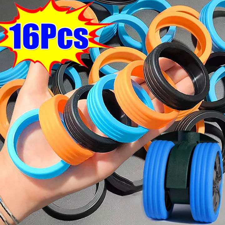 16Pcs Luggage Wheels Silicone Wheel Caster Shoes Travel Trolley Case ...
