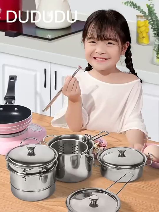 MINI Cooking Set for Kids Kitchen toy set Utensils Pretend Play Kids ...