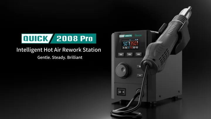 Powerful Rework Hot Air Rework Station Quick 2008Pro Professional SMD ...