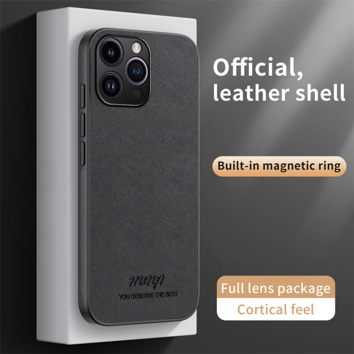 เคสโทรศัพท์สำหรับ Honor Magic 6 Pro เคสฝาหลังหนังหรูหราเคลือบด้านนิ่ม