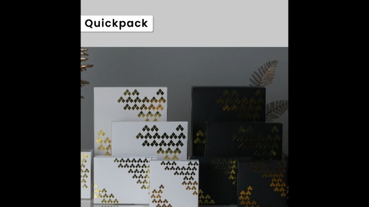 Quickpack - กล่อง Signature Snack/จัดเบรค เคลือบด้าน (M) ขนาด 12x16x6cm – 10 กล่อง สี ขาวด้าน/ดำ ...