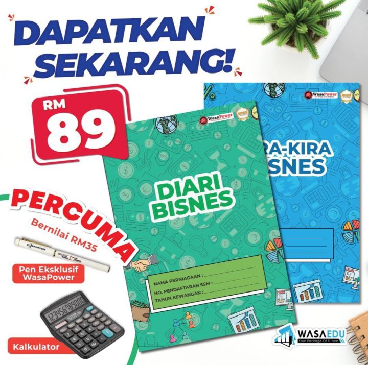 Buku Ledger Akaun - Buku Kira Kira Bisnes dan Buku Diari Bisnes | Lazada