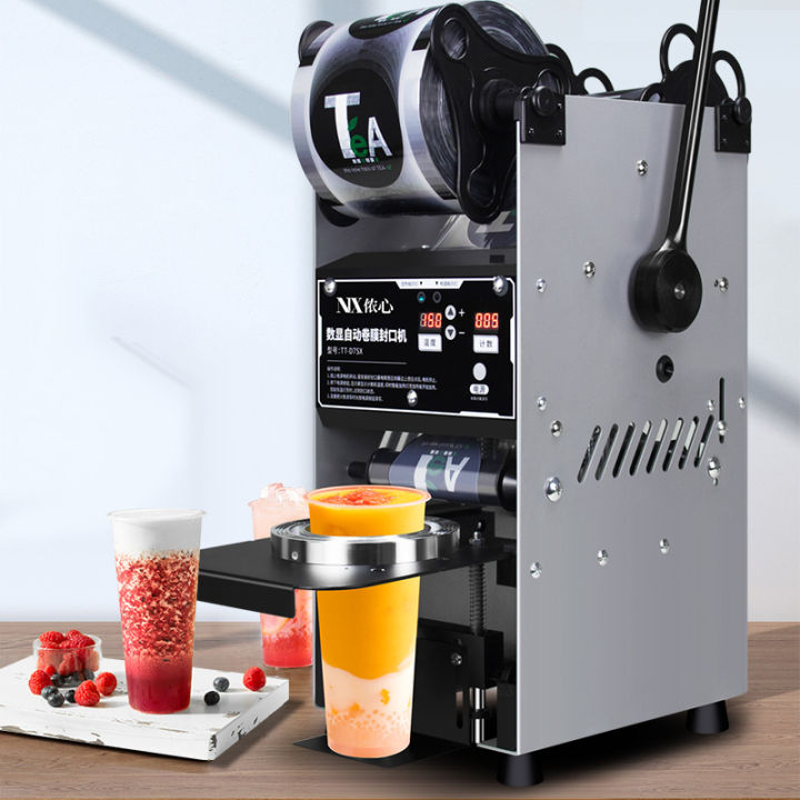 Milky Tea Sealer Commercial Milk Tea Shop Semi-automatic Beverage Soy ...