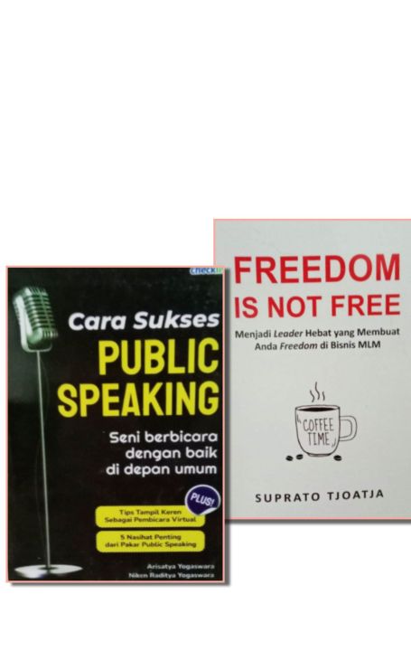 Buku CARA SUKSES PUBLIC SPEAKING + FREEDOM IS NOT FREE | Lazada Indonesia