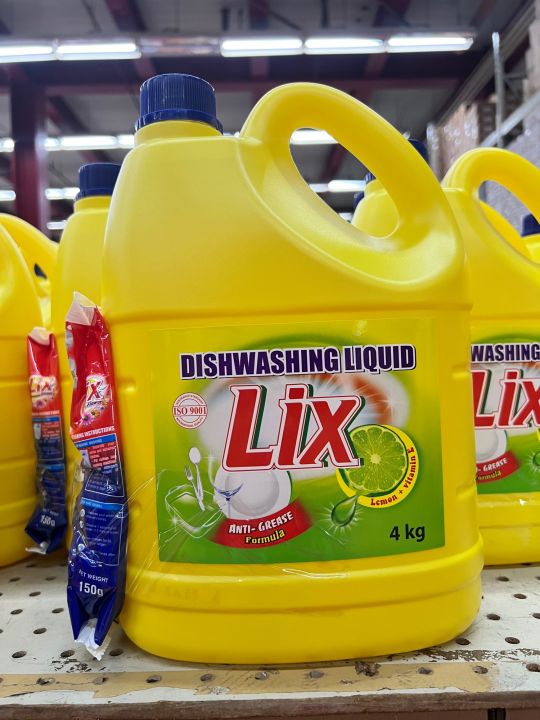 Lix Dishwashing Liquid 4kg | Lazada PH