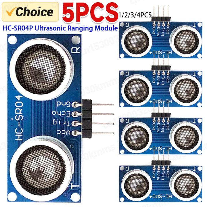 1-5Pcs HC-SR04P Ultrasonic Sensor Ultrasonic Wave Detector Ranging Module 3-5.5V Wide Volt ...