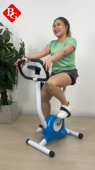 BG Sport Indoor Upright Stationary Exercise Bike Household Fitness ...
