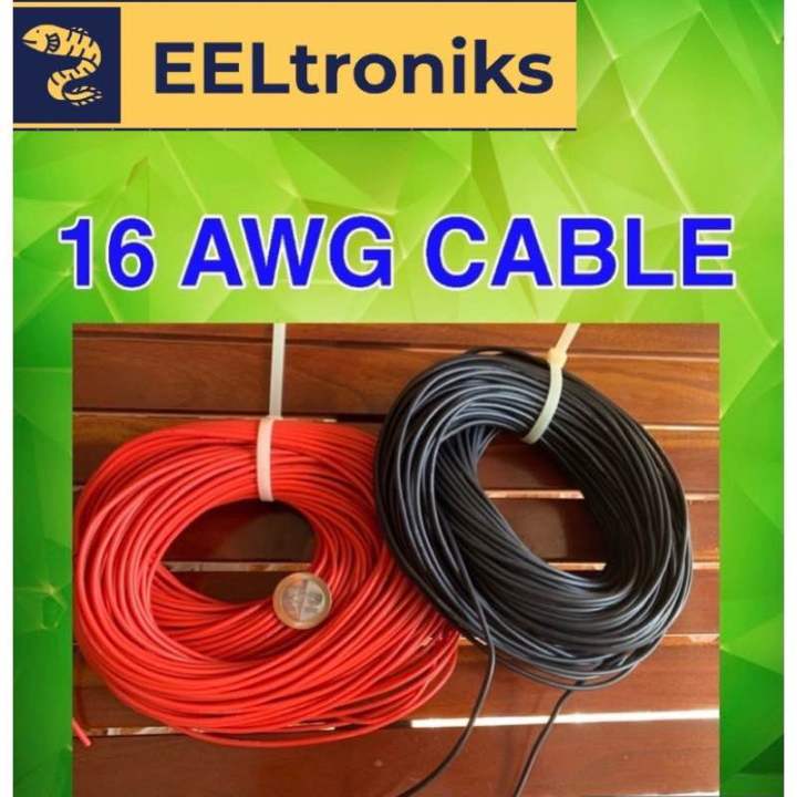 16 AWG WIRE/CABLE 1M HIGH TEMP. RESISTANT | Lazada PH